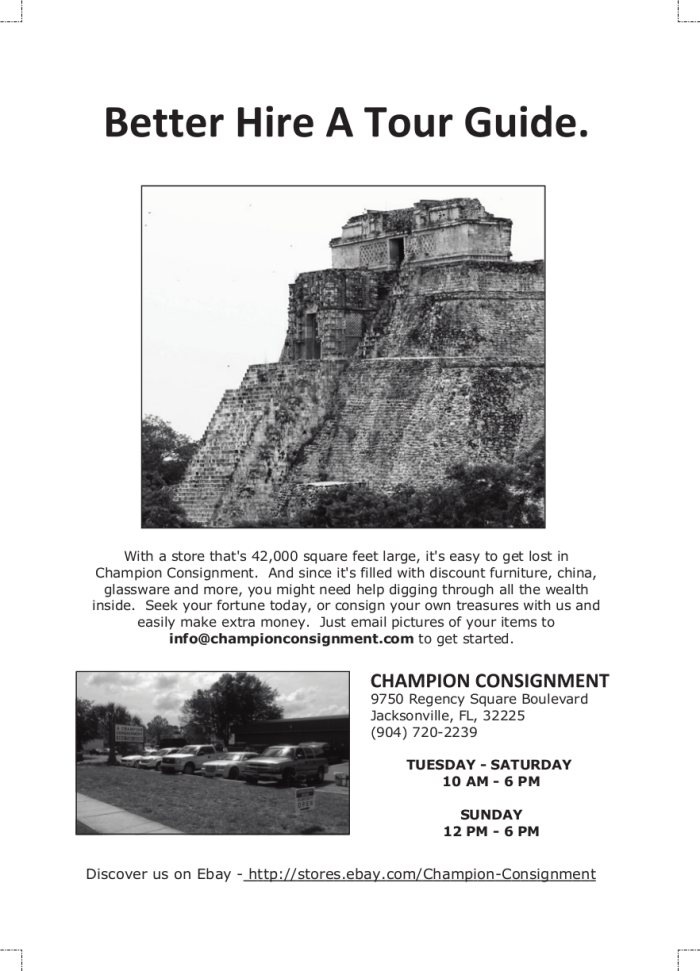 Champion Consignment Brochure Ad by Matt Willard at Coroflot.com