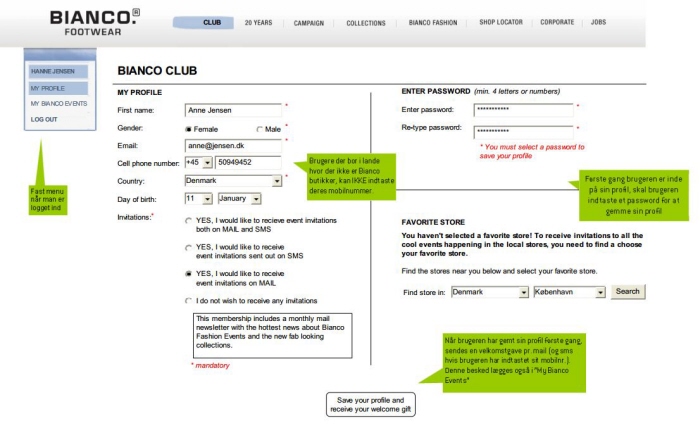 Bianco Sko - members Club - 2007 by Christian Güttler at Coroflot.com