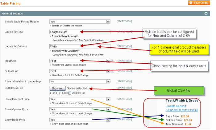 Advance Csv Table Pricing Magento Extension For Length And Area By Kevin Vincent At