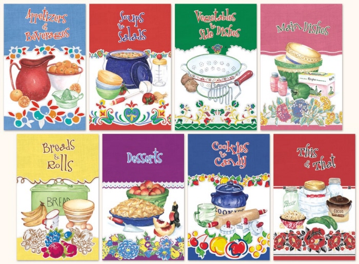 Fundraising Cookbook Covers & Divider Sets by tamara comer at Coroflot.com