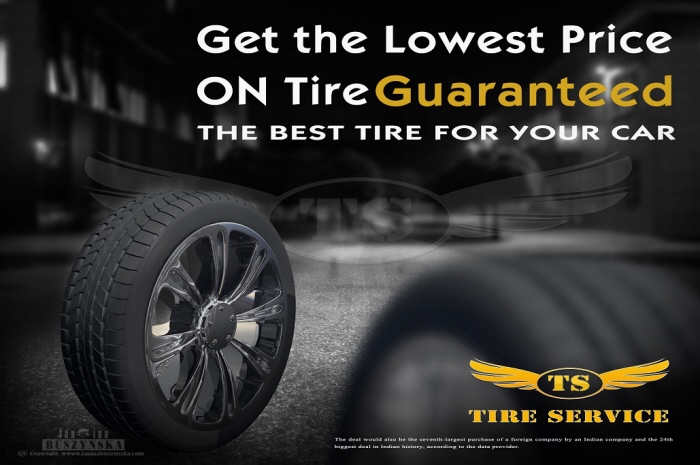 Promotional materials for car tires by Janina Buszynska at Coroflot.com