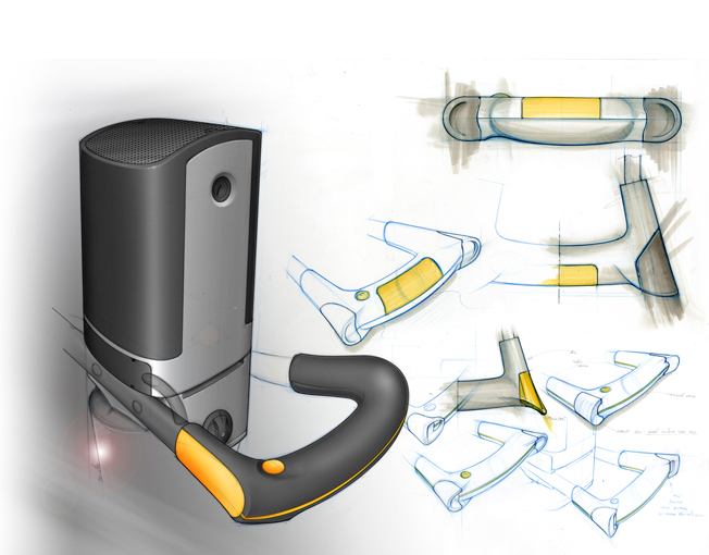 Samples of sketchs and 2D rendering by Nocliché Design at Coroflot.com