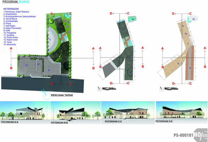 Galeri Rajut Binong-Sayembara Arsitektur Nusantara Propan- Finalis by ...