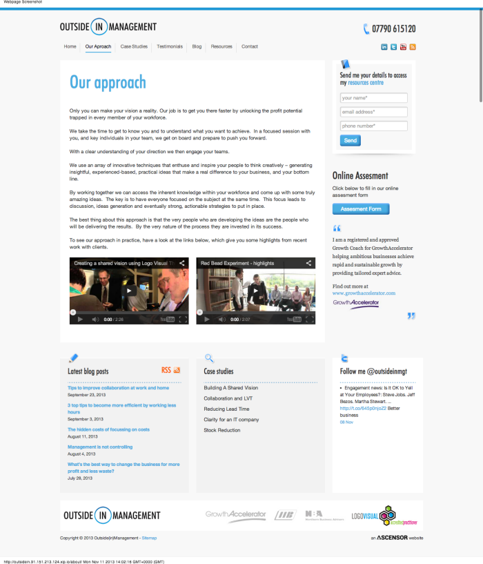 Outside In Management by Ben Henry at Coroflot.com