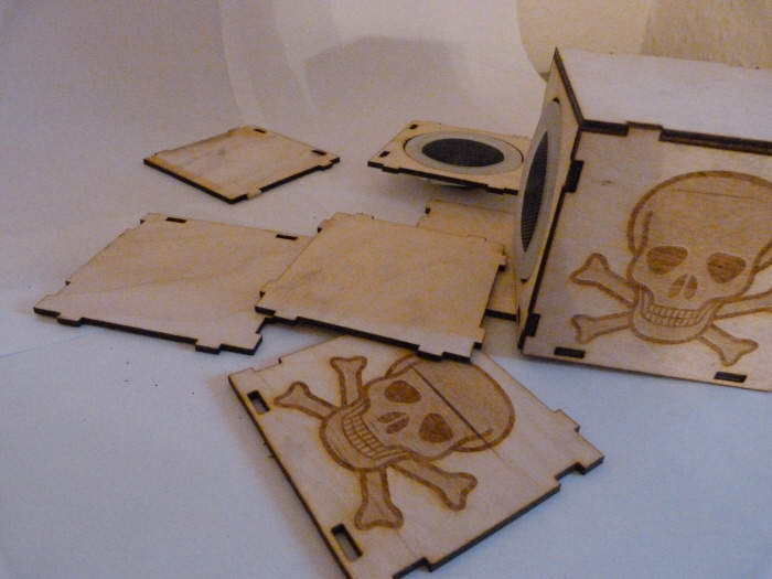 Laser-cut speakers by Matias Rinne at Coroflot.com