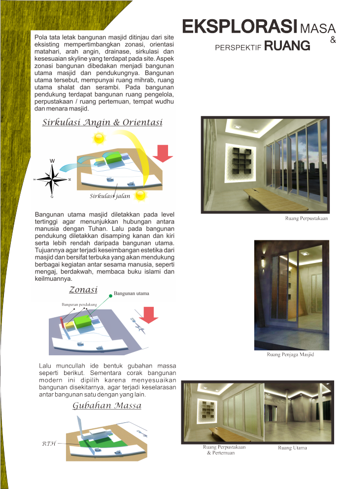 Perancangan Arsitektur 2 (masjid modern) by Ageng Piandel at Coroflot.com