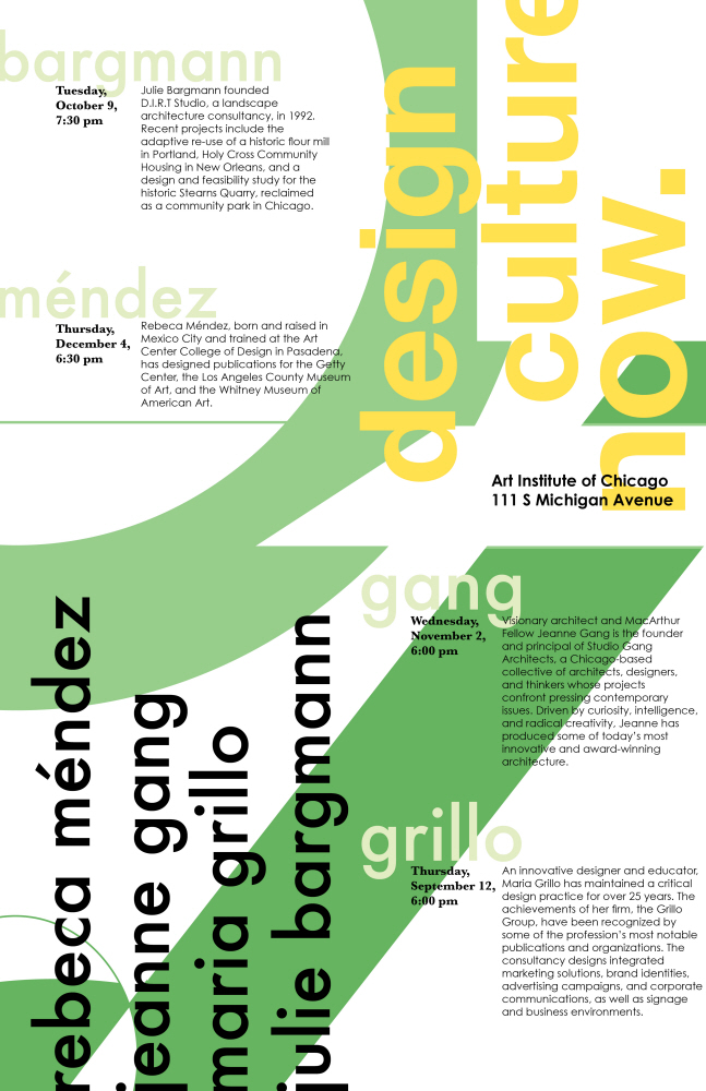 Design Culture Now Conference Poster by Rashley Yeremia at Coroflot.com