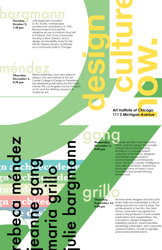 Design Culture Now Conference Poster by Rashley Yeremia at Coroflot.com