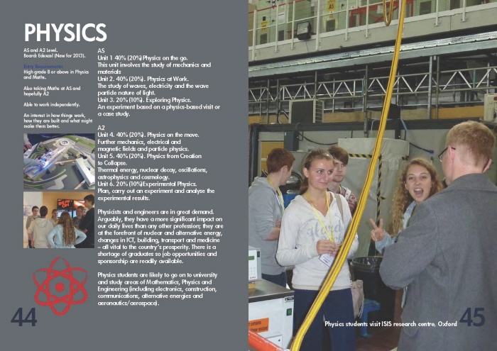 Freman College Sixth Form Prospectus by Chris Allan at Coroflot.com