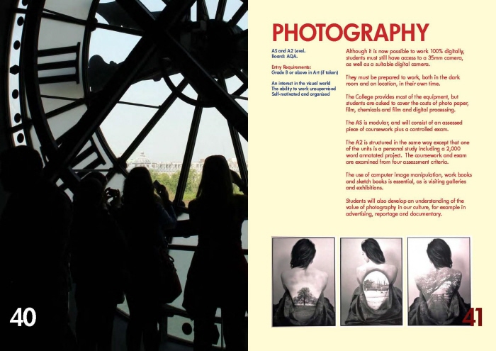 Freman College Sixth Form Prospectus by Chris Allan at Coroflot.com