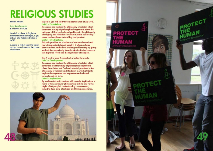 Freman College Sixth Form Prospectus by Chris Allan at Coroflot.com