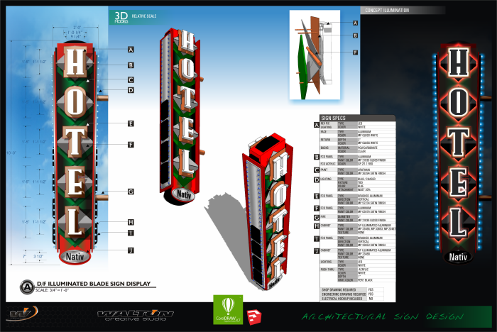 3D Sign Models & Sign Design by Jim Walton at Coroflot.com