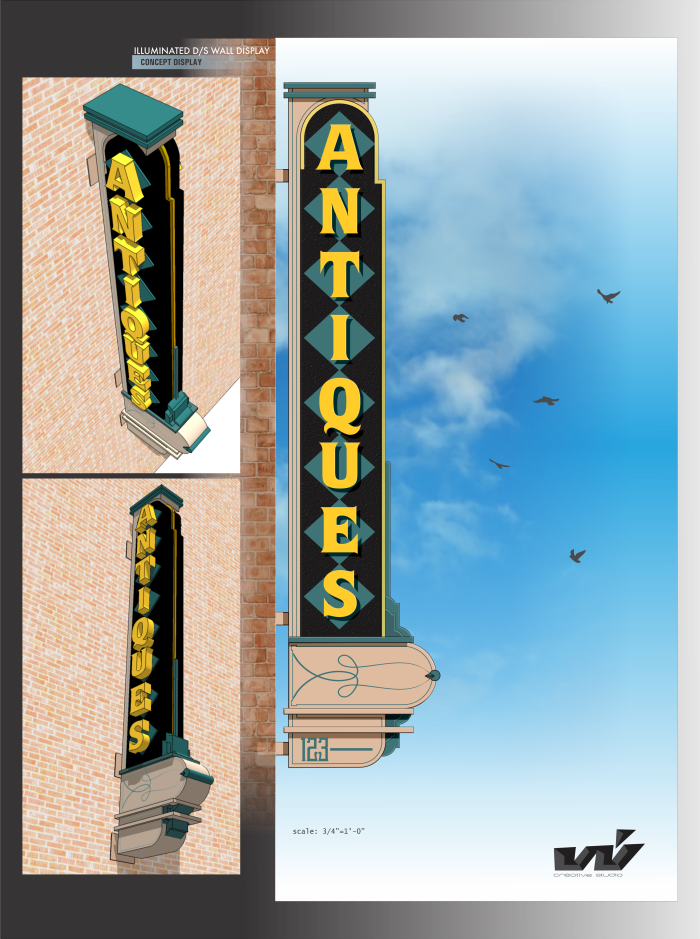 3D Sign Models & Sign Design by Jim Walton at Coroflot.com