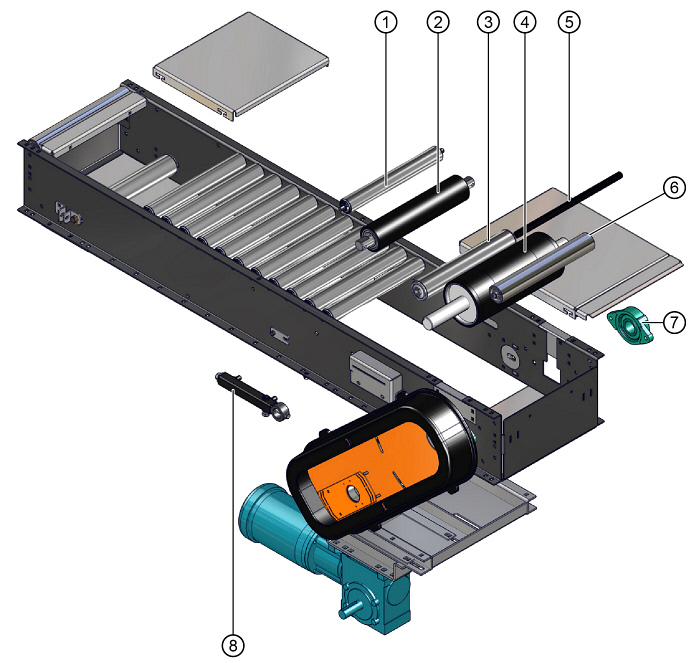 Conveyor Belt System Exploded Views by Jonathan Pidgeon at Coroflot.com
