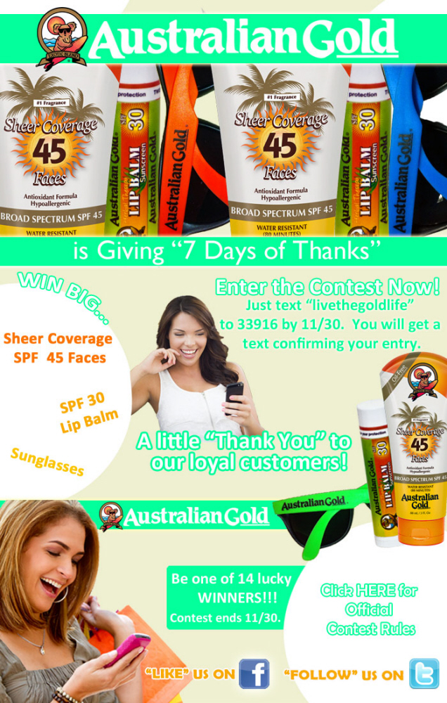 E-Blast for 7 Days of Thanks Text Contest by Shelbi Alltop at Coroflot.com