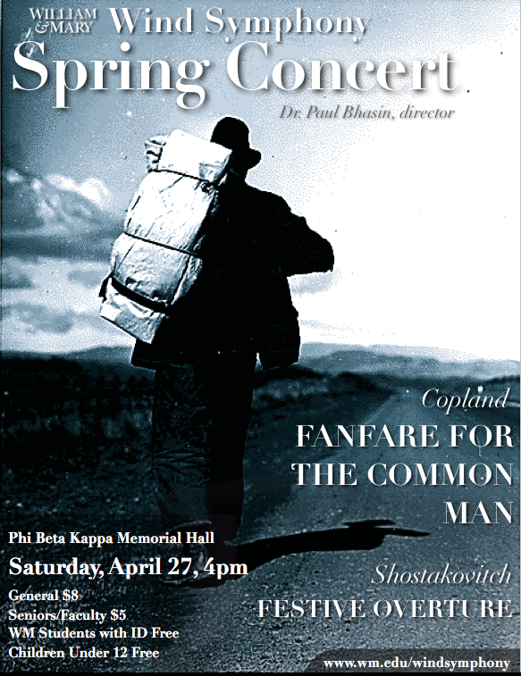 Spring Concert Poster, April 2013 by Lucy King at Coroflot.com