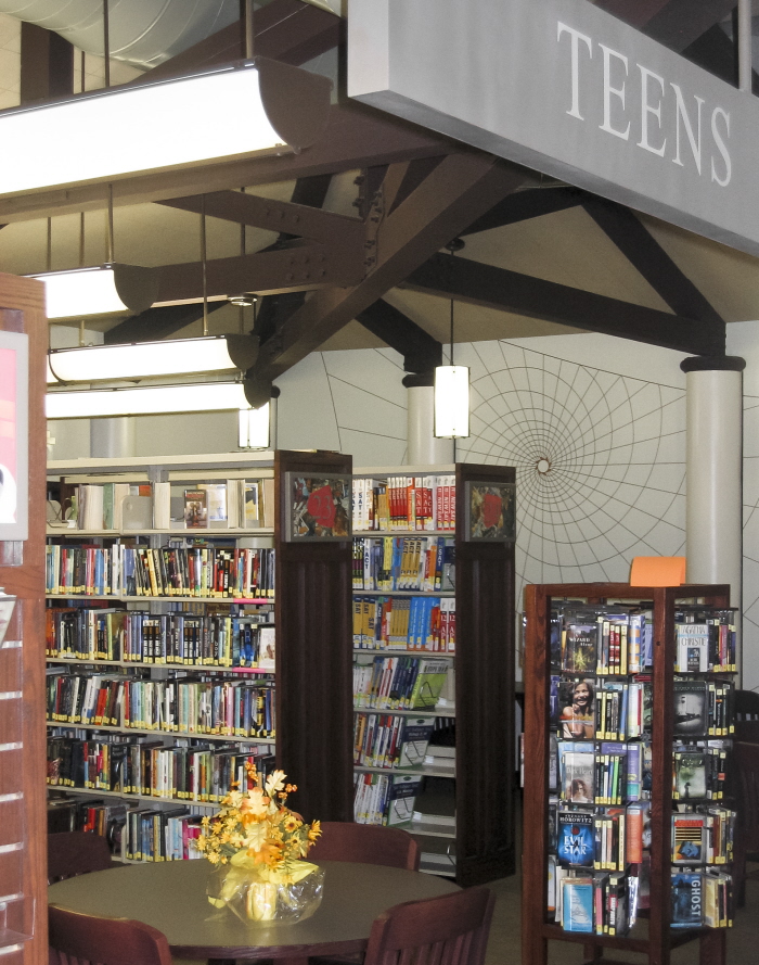 Public Art: Fairfax Public Library, Los Angeles by Julio Sims at ...