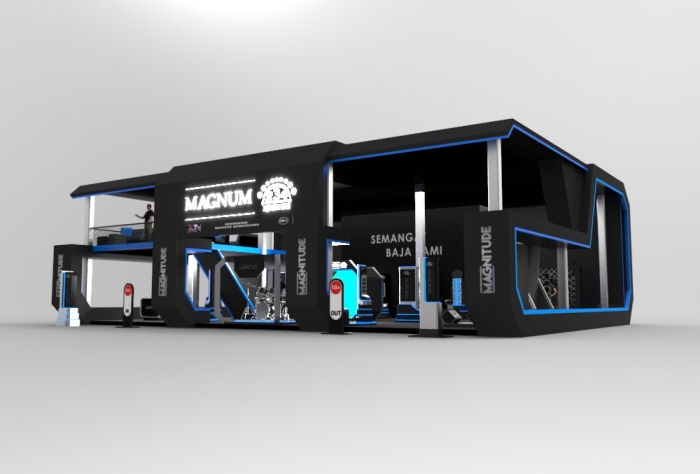 Magnum magnitude Booth Design by ceffie setiyawan at Coroflot.com