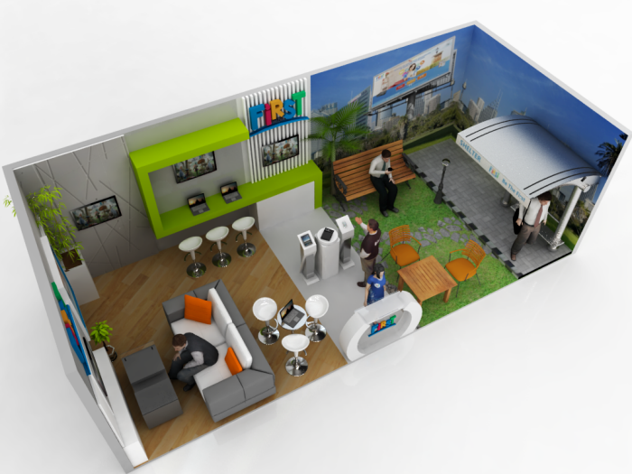 First Media Java Jazz Booth by ceffie setiyawan at Coroflot.com