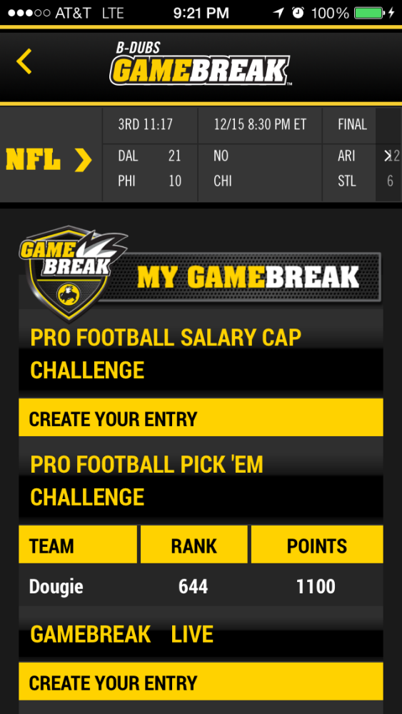 Game Break Logo and App Graphics by Doug Rea at Coroflot.com