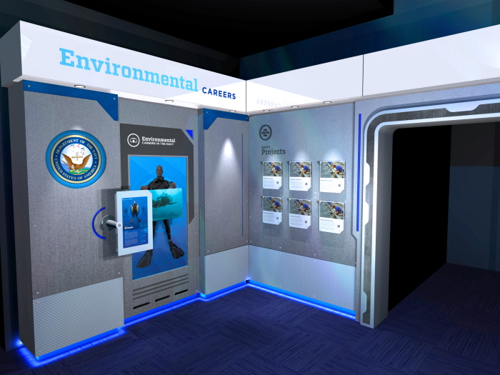 U.S. Navy Fleet Forces Command exhibit by Phillip Yonfa at Coroflot.com