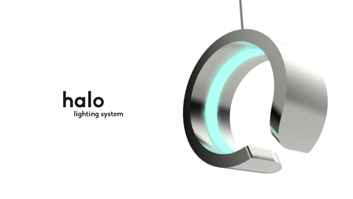 An upload by John Wise on Coroflot: to the project 'Halo' Lighting System