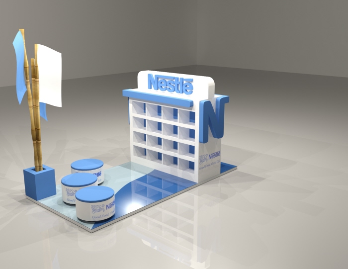 Nestle Booth Design Proposal by Richard Gemaguim at Coroflot.com