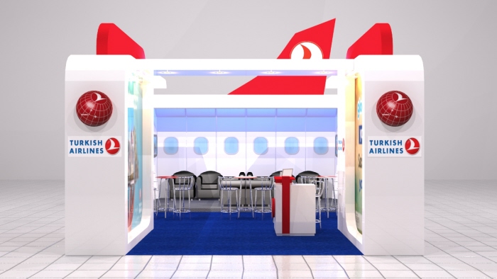 Turkish Airlines Booth Design Proposal by Richard Gemaguim at Coroflot.com