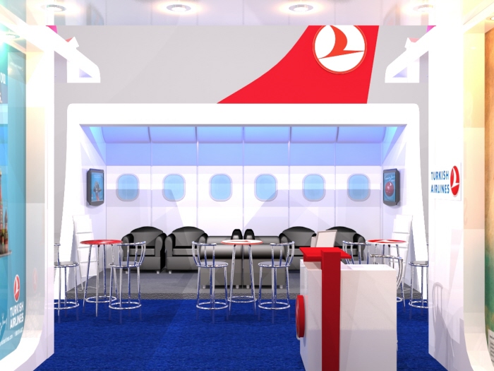 Turkish Airlines Booth Design Proposal by Richard Gemaguim at Coroflot.com