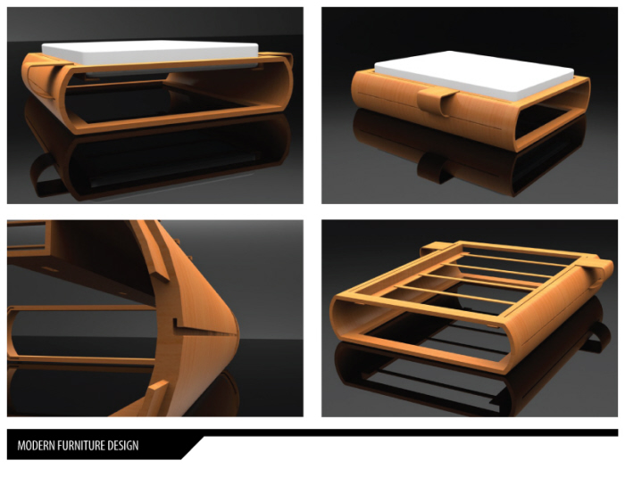 An upload by Colin Schmidt on Coroflot: to the project Student Project - Bed Frame