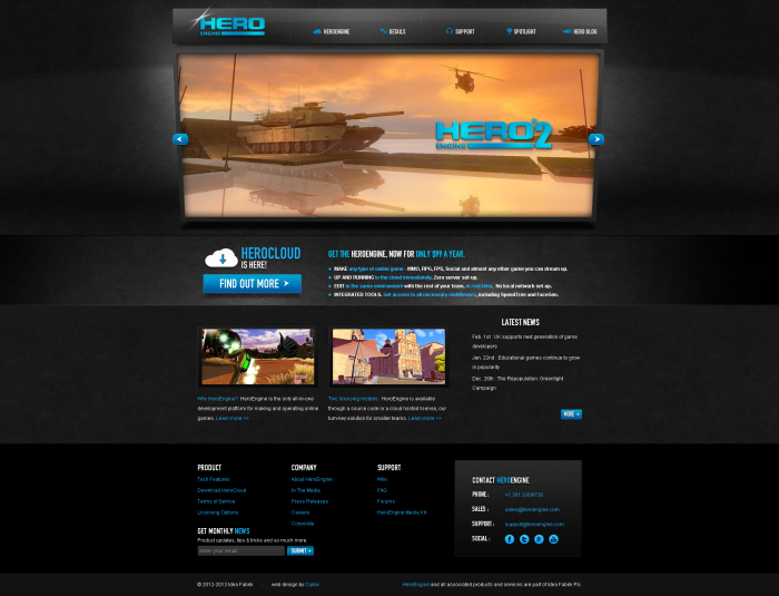 An upload by Melina Papadopoulos on Coroflot: to the project Heroengine