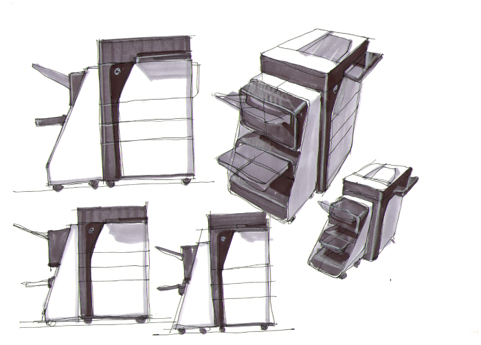 hand held product sketch development by Ronald Lytel at Coroflot.com
