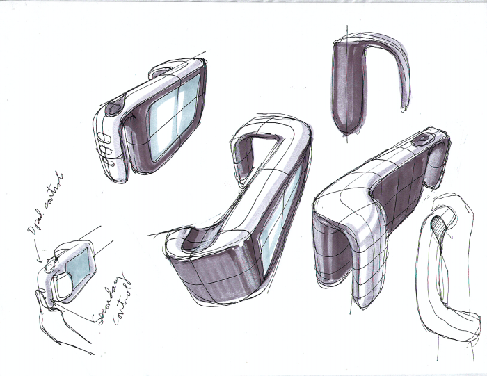 wearable product sketch development by Ronald Lytel at Coroflot.com