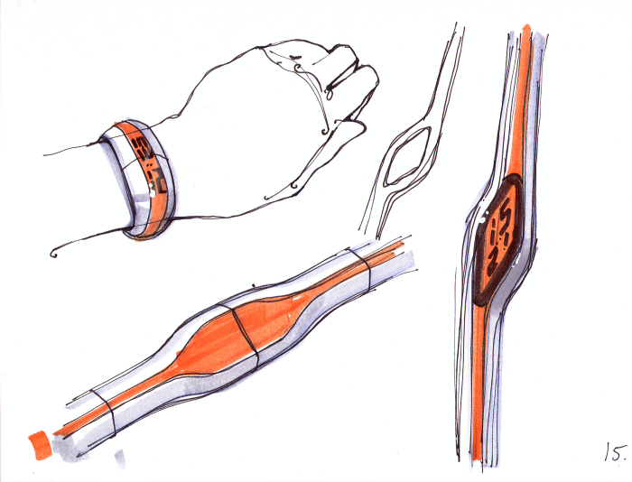 wearable product sketch development by Ronald Lytel at Coroflot.com