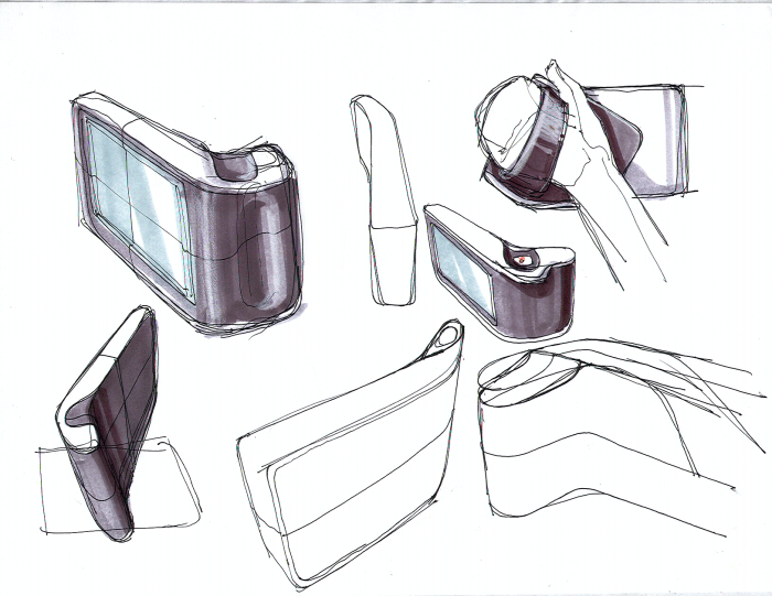 wearable product sketch development by Ronald Lytel at Coroflot.com