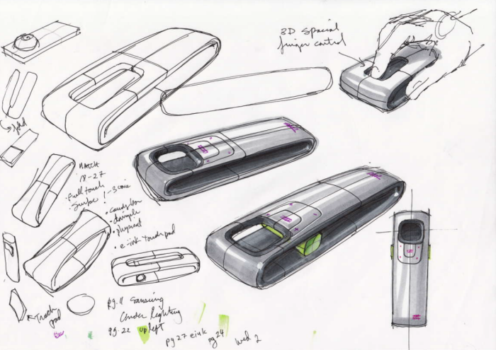 consumer electronic sketch development by Ronald Lytel at Coroflot.com