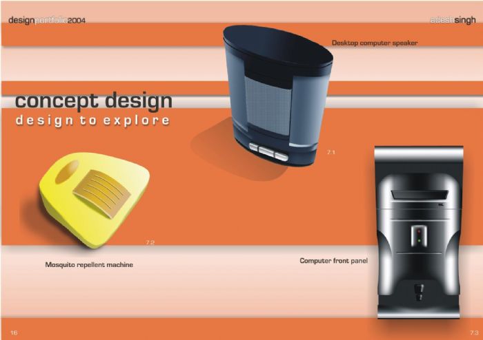 An upload by Adesh Singh on Coroflot: to the project Portfolio