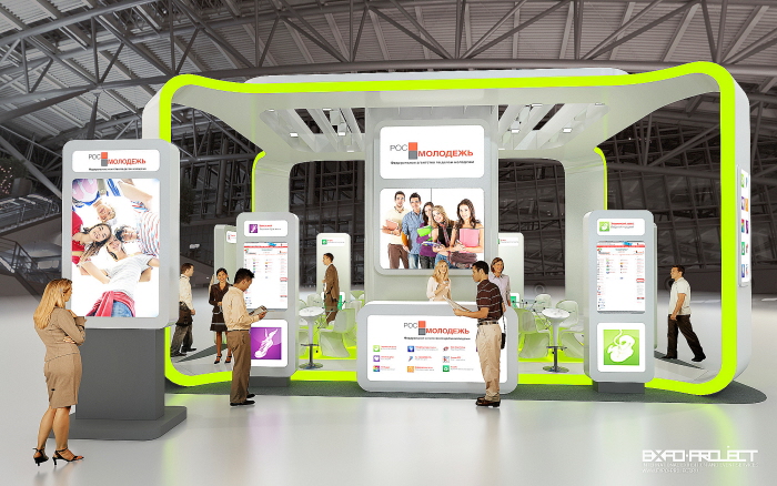 Exhibition stand Youth Forum by Nick Sochilin at Coroflot.com