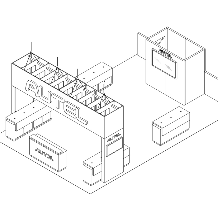 AAPEX Event Booth design by Daniel Bemiss at Coroflot.com
