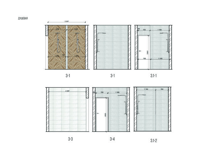construction drawings (tile layout in the bathroom) by Dupleva Xenia at ...