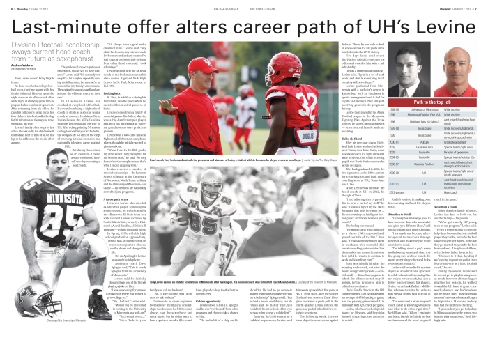 Overtime promotion (UH football special section) by Justin Schneewind ...