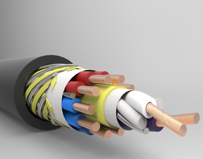 Technical cable 3d model for catalog by Aldana Esmeralda Drisaldi at ...