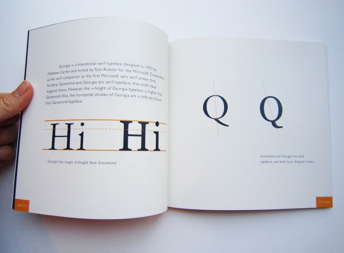 Garamond Typeface Book Design by Emily Hu at Coroflot.com