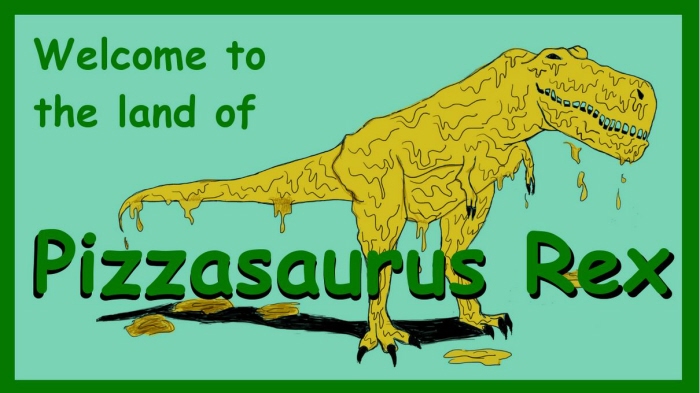 Pizzasauraus Rex by Andrew Truman Neff at Coroflot.com