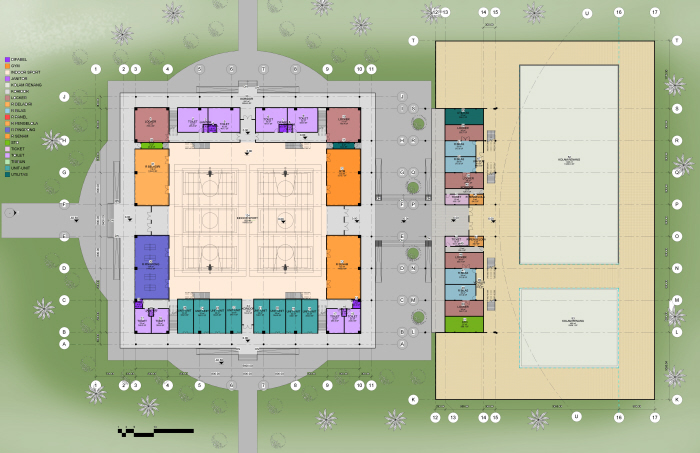 GOR ITERA (ITERA SPORT BUILDING) Lampung, Indonesia by hizam fahmi at ...