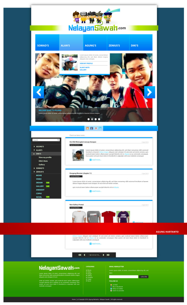 Website Mock Up by Agung Puji Hartanto at Coroflot.com Website Mock Up by Agung Puji Hartanto at Coroflot.com