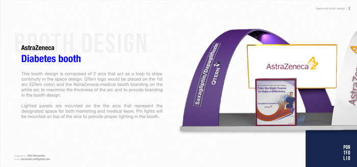 AstraZeneca Diabetes Booth Design by Rino Hernandez at Coroflot.com
