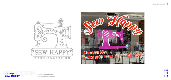 Sew Happy Logo Design by Rino Hernandez at Coroflot.com