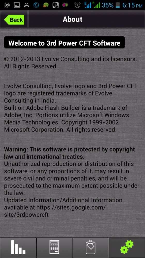 An upload by Vinoth J on Coroflot: to the project 3rd Power CFT Mobile