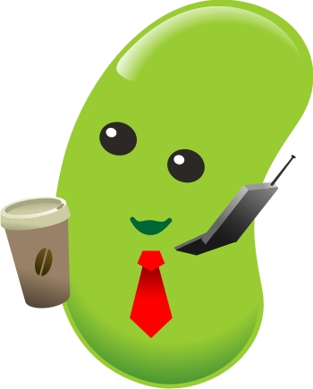 Bean There Done That logo design and character illustrations by Laura ...